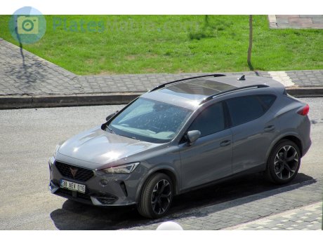 38 AEV 016, Cupra Formentor (Kayseri) License plate of Turkey