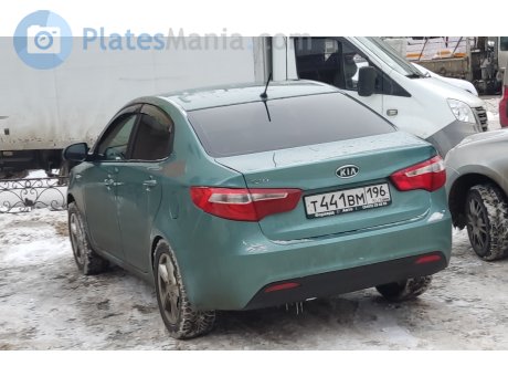 т441вм196, KIA Rio (Sverdlovsk Oblast) License plate Russia