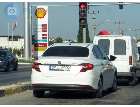 27 L 8982, FIAT Ægea (Gaziantep) License plate of Turkey
