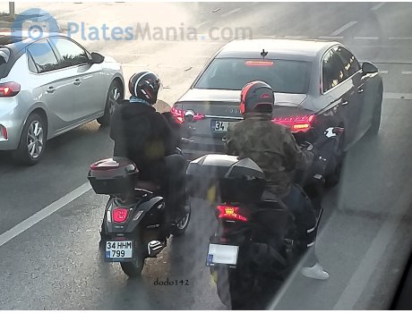 34 HHM 799, RKS Azure (İstanbul) License plate of Turkey
