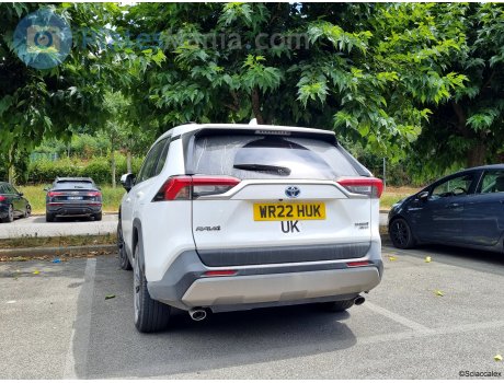 WR22 HUK, Toyota RAV4 (Bristol) License plate of the United Kingdom