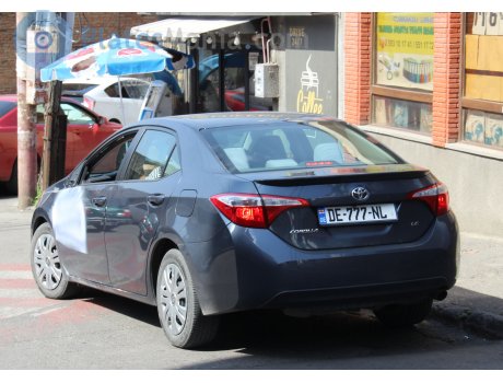 DE-777-NL, Toyota Corolla , License plate of Georgia