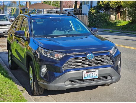 LJDOZER, Toyota RAV4 (Washington) License plate of the USA