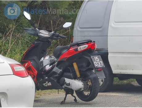 15037, Aprilia SR , License plate of Guernsey