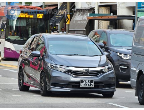 SMX 8007 Z, Honda Shuttle , License plate of Singapore