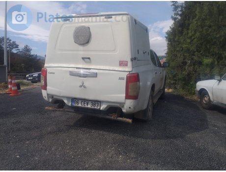 06 CEV 383, Mitsubishi L200 (Ankara) License plate of Turkey