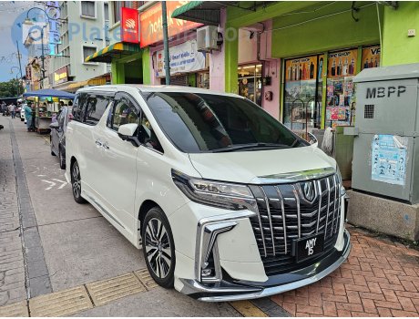 AMY 15, Toyota Alphard (Perak State) License plate of Malaysia