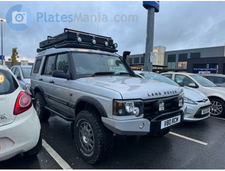 V80 RCM, Land Rover Discovery (Liverpool) License plate of the United ...