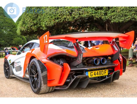 G 4480 F, McLaren P1 License plate of Gibraltar