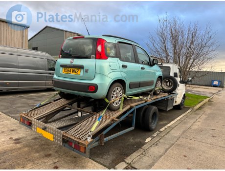 YG64 WNZ, FIAT Panda (Leeds) License plate of the United Kingdom