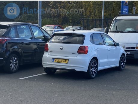 4-XJR-67, Volkswagen Polo , License plate of the Netherlands