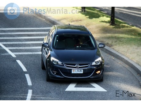 L 0484, Opel Astra , License plate of Andorra