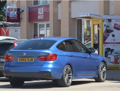 HX65 OJW, BMW 3 Series (Portsmouth) License plate of the United Kingdom
