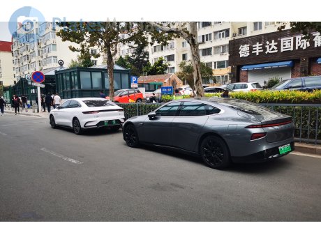 鲁B·DE1506, XPeng P7 (Qingdao City) License plate of China