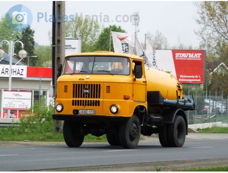 ABE-110, IFA W50L , license plates of Hungary