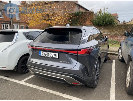 232-D-2679, Lexus RX (Dublin) License plate of Ireland