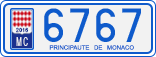 6767, Bentley Continental , License plate of Monaco