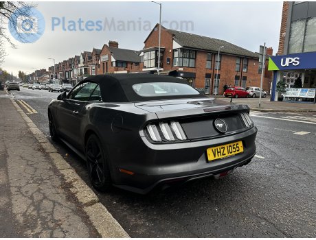 VHZ 1055, Ford Mustang (Tyrone) License plate of the United Kingdom