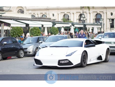 VD 536593, Lamborghini Murcielago (Vaud) License plate of Switzerland
