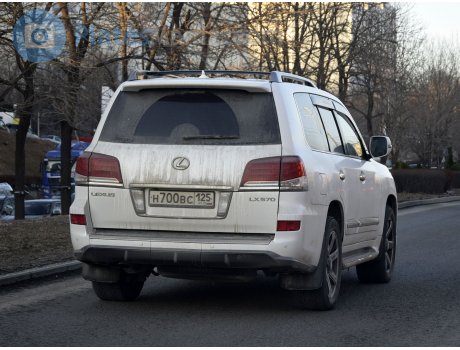 н700вс125, Lexus LX (Maritime (Primorye) Krai) License plate Russia