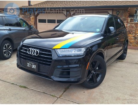 3CY-UKR, Audi Q7 (Colorado) License plate of the USA