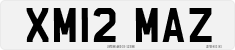 XM12 MAZ, Volkswagen Passat (Personalized license plates) License plate ...