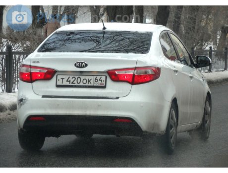 т420ок64, KIA Rio (Saratov Oblast) License plate Russia