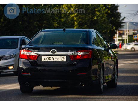 а004ее95, Toyota Camry (Chechen Republic) License plate Russia