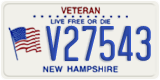 V27543, Ford F-350 (New Hampshire) License plate of the USA