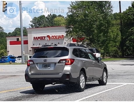 48083W, Subaru Outback (South Carolina) License plate of the USA