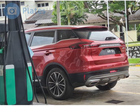 AHF 97, Proton X70 (Perak State) License plate of Malaysia