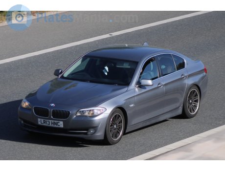 LR13 HNC, BMW 5 Series (Borehamwood (Stanmore)) License plate of the ...