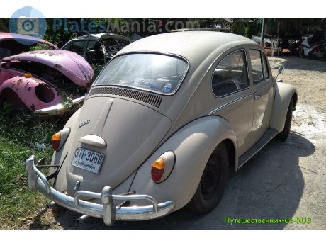 3ก-3068, Volkswagen Beetle (Bangkok) License plate of Thailand