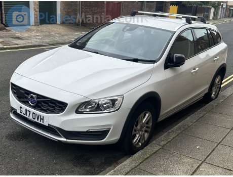 GJ17 OVH, Volvo V60 (Maidstone) License plate of the United Kingdom