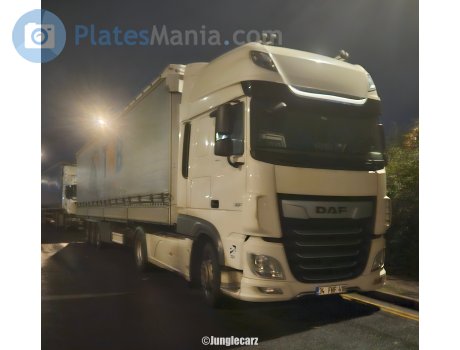 34 FHF 418, DAF XF (İstanbul) License plate of Turkey