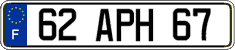 62 APH 67, Peugeot Partner (Bas-Rhin) French license plate
