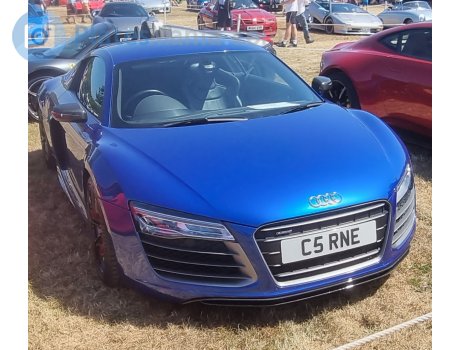 C5 RNE, Audi R8 (Manchester) License plate of the United Kingdom