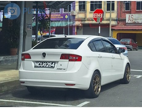NCU 6254, Proton Prevé (Negeri Sembilan State) License plate of Malaysia