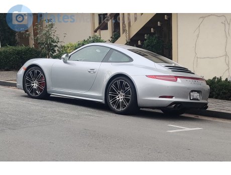 9ABJ607, Porsche 911 (California) License plate of the USA