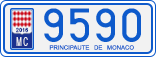 9590, Suzuki Vitara , License plate of Monaco