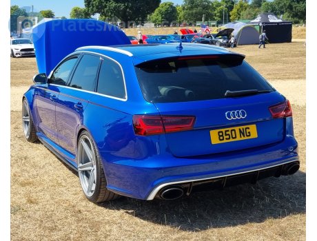 850 NG, Audi RS6 (Norfolk) License plate of the United Kingdom