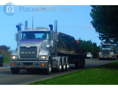 GDK224, Mack Titan , License plate of New Zealand