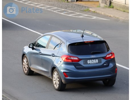 66068, Ford Fiesta , License plate of Guernsey