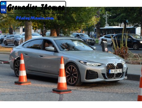 34 GPK 143, BMW i4 (İstanbul) License plate of Turkey