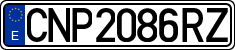 CNP 2086 RZ, Citroёn C5 Aircross (Police) License plates of Spain