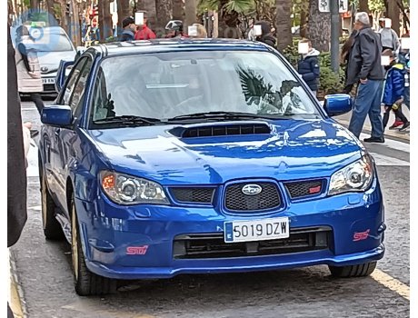 5019 DZW, Subaru Impreza WRX STi , License plates of Spain