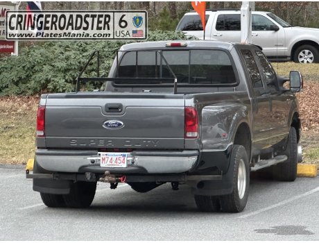 M74-454, Ford F-350 (Massachusetts) License plate of the USA