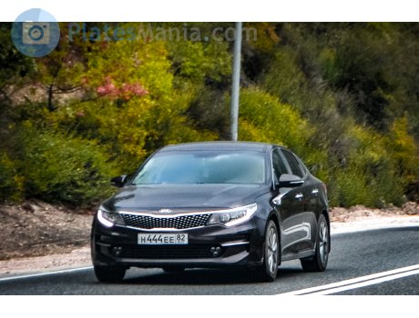 н444ее82, Kia Optima (Republic of Crimea) License plate Russia