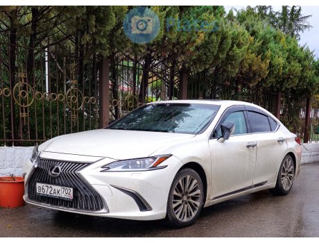 в672ак702, Lexus ES (Republic of Bashkortostan) License plate Russia