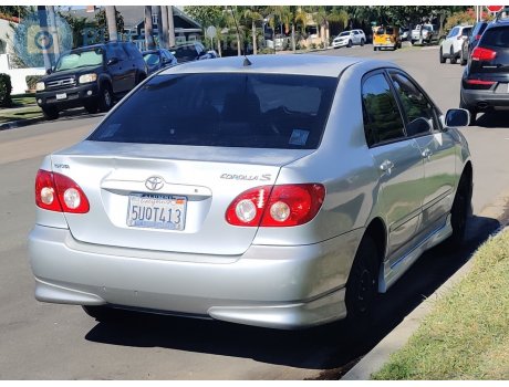 5UQT413, Toyota Corolla (California) License plate of the USA